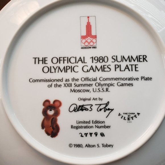 Other | The Offical 198 Summer Olympic Games Plate | Poshmark